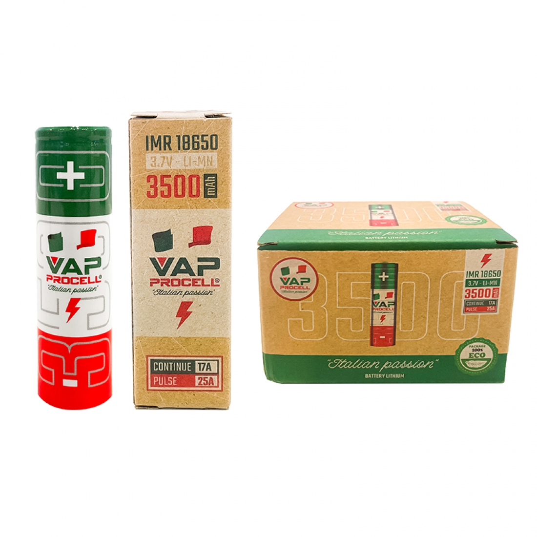 Vap Procell 18650 3500mAh - Batterie al Litio - Svapo Store