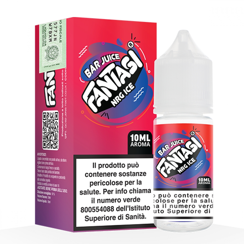 Fantasi Bar Juice Nrg Ice Aroma Concentrato 10ml - Svapo Store
