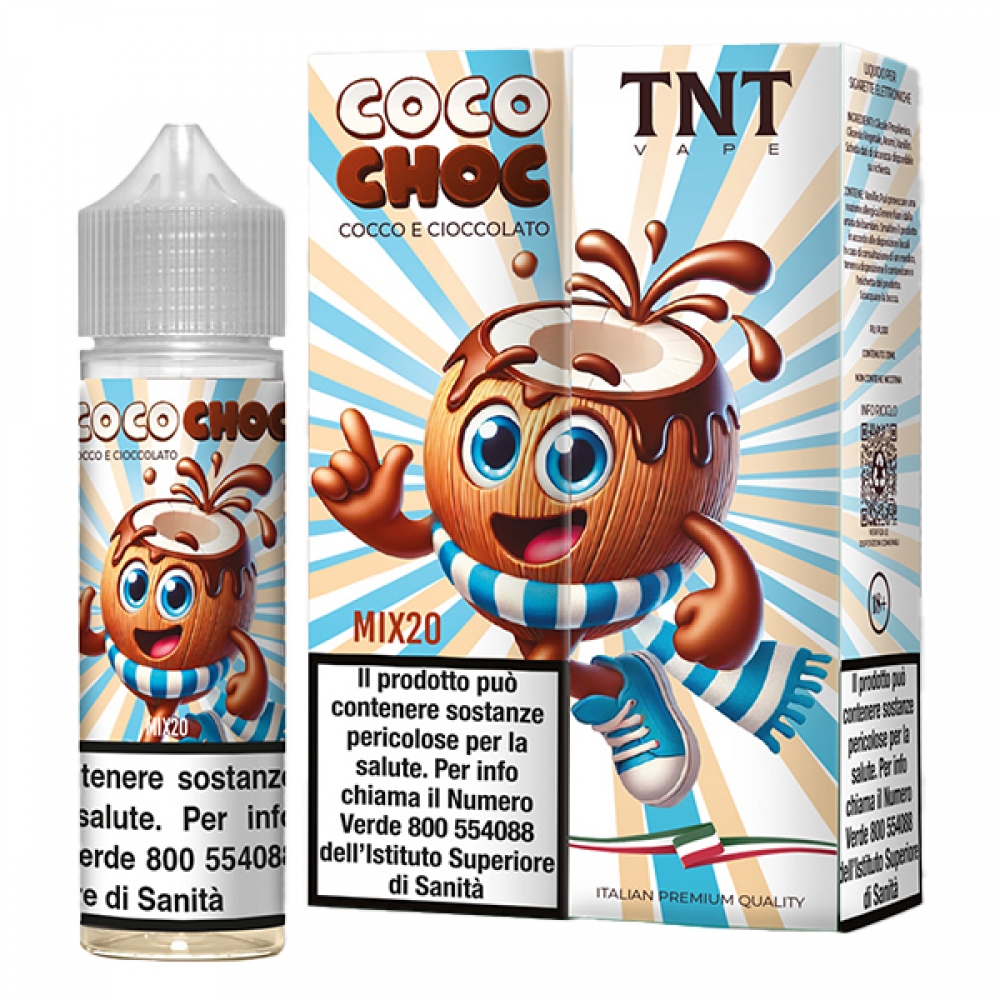 TNT Vape Coco Choc 20ml: Cocco e Cioccolato - Svapo Store